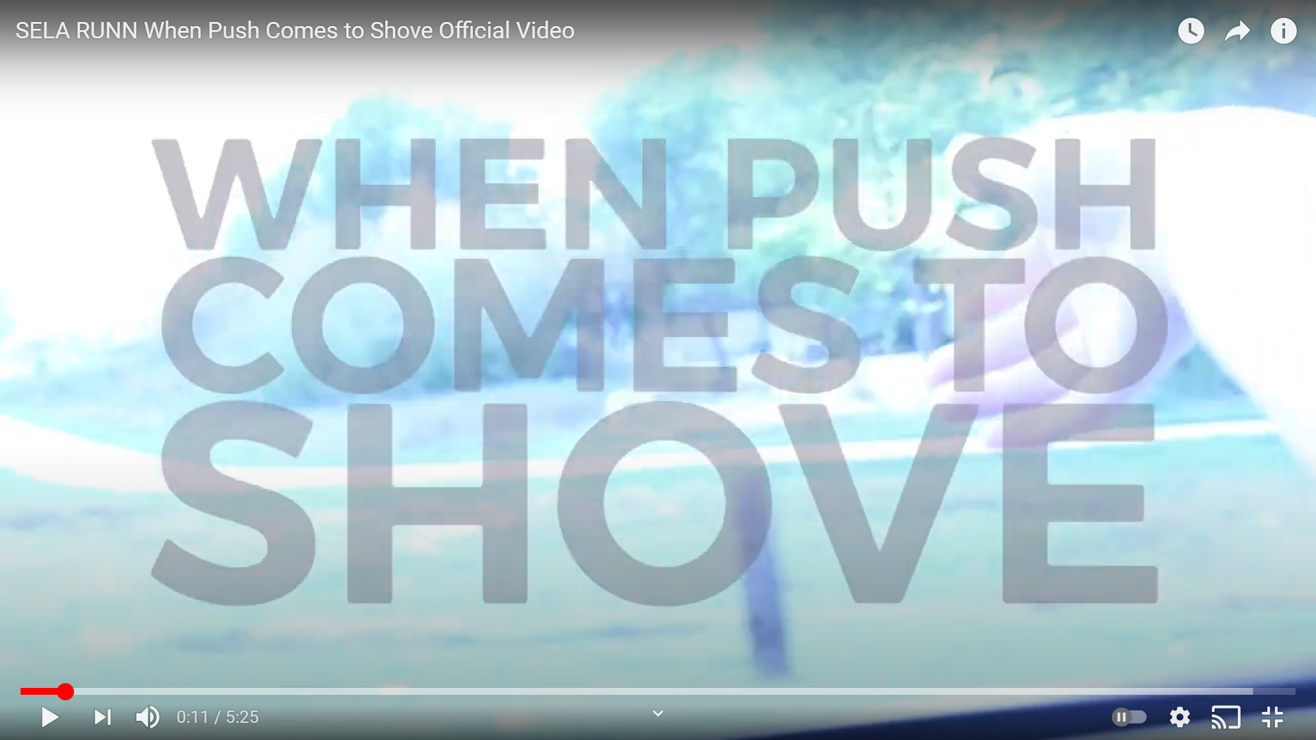 New MN Music Video: When Push Comes to Shove by Sela Runn – Mostly Minnesota