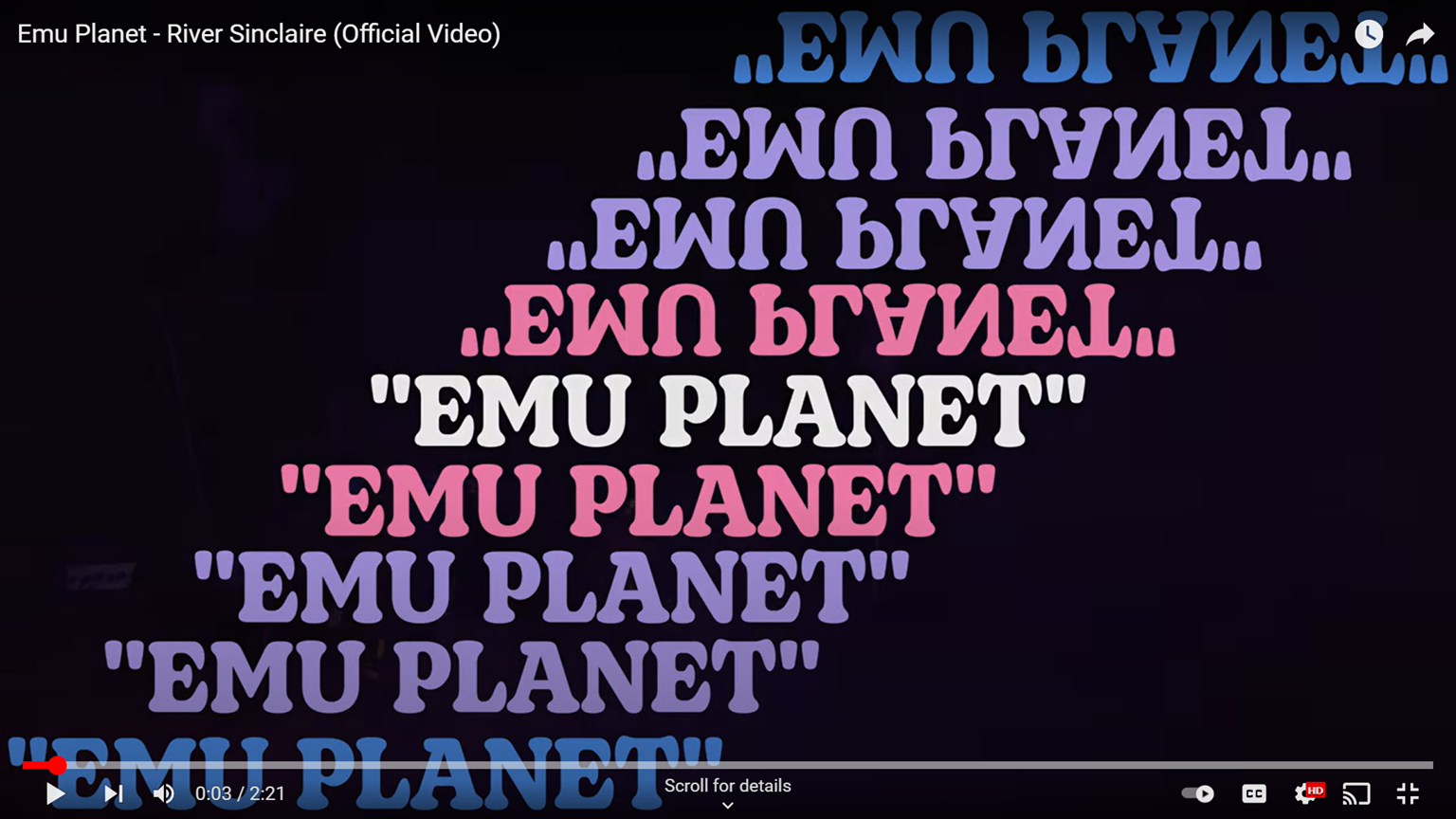 New MN Music Video: Emu Planet by River Sinclaire – Mostly Minnesota